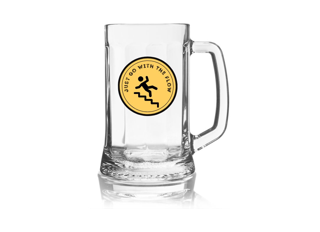 Go With the Flow Stickman Falling Down Stairs PNG, SVG, Transparency - Etsy