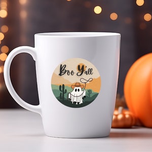 Boo Y'all-ghost Cowboy Graphic-png,svg - Etsy