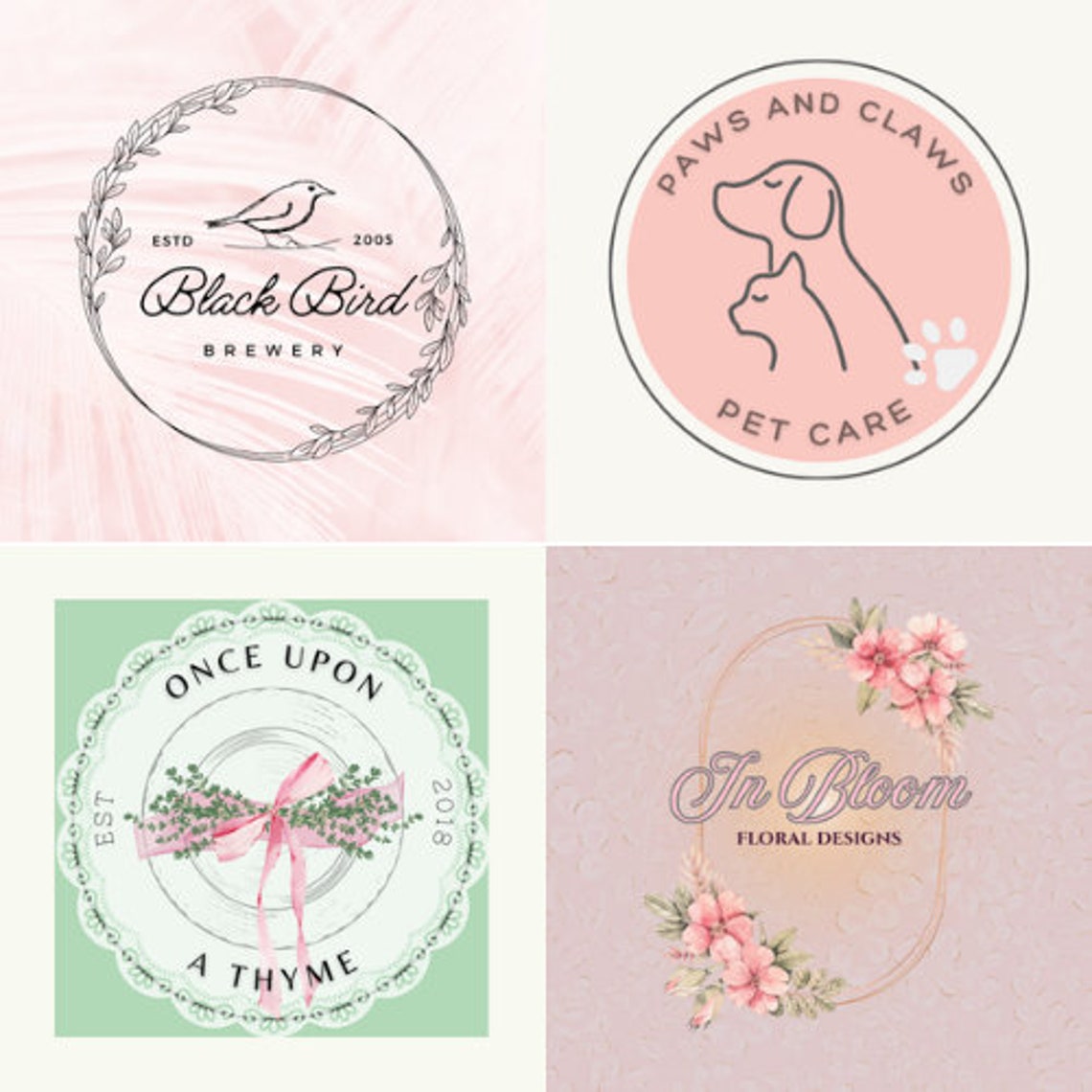 Custom Logo Design-unlimited Revisions-24 Hour Turn-around - Etsy
