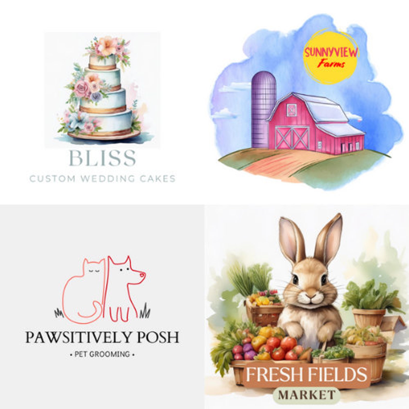 Custom Logo Design-unlimited Revisions-24 Hour Turn-around - Etsy