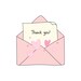 Thank You Note-pink Hearts-multiple Graphics-png, SVG - Etsy