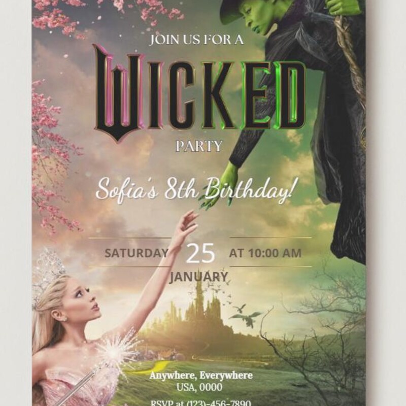 Wicked Party Invitations - Etsy