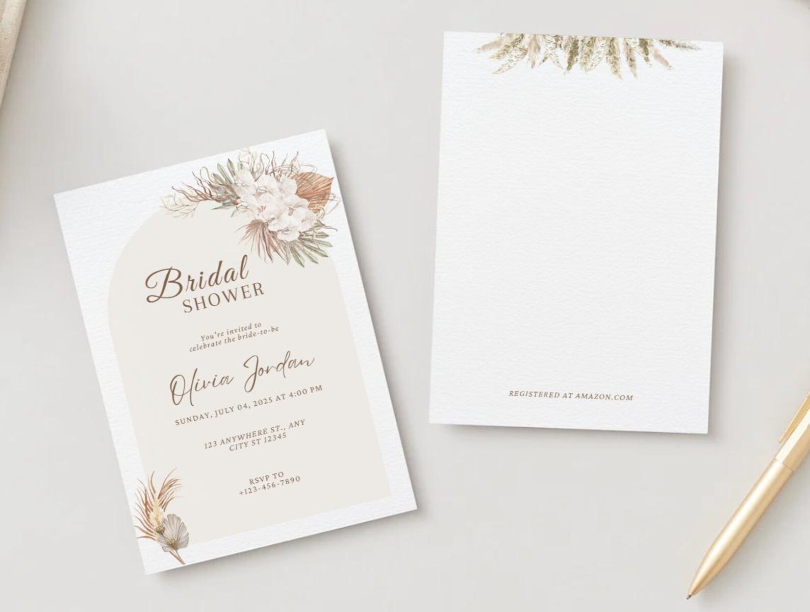 Editable Boho Bridal Shower Invitation, Bohemian Bridal Shower Invite ...