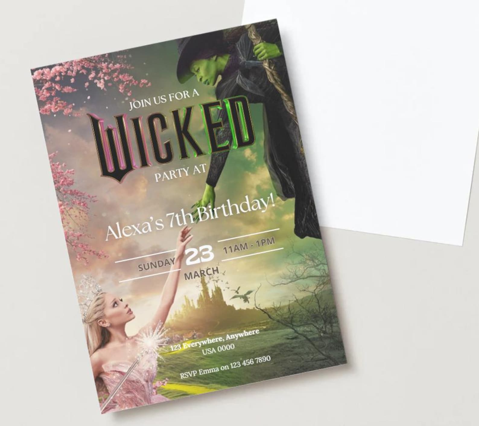 Self- Editable Wicked Invite, Wicked Birthday Invitation, Wicked ...