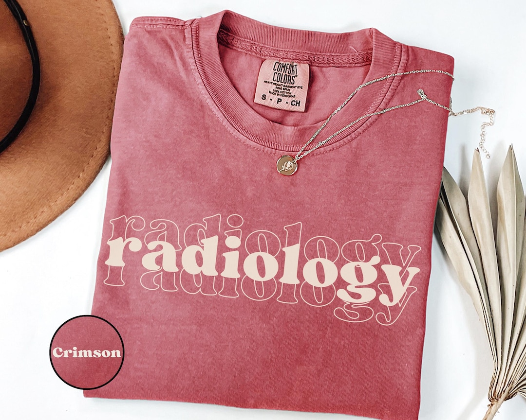 Radiology Shirt in Stacked Font Ideal for RAD Techs in X-ray, MRI, CT ...