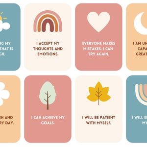 Affirmations for Kids, Flash Cards, Calming Corner, Montessori ...