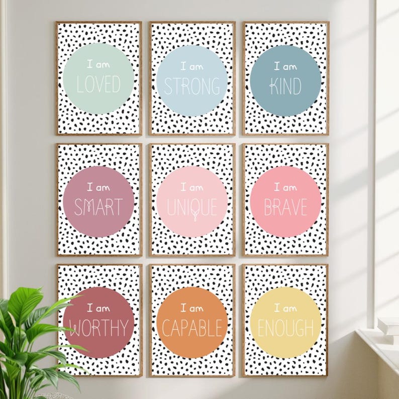 Positive Affirmations for Kids, Boho Classroom Decor, Classroom Posters ...
