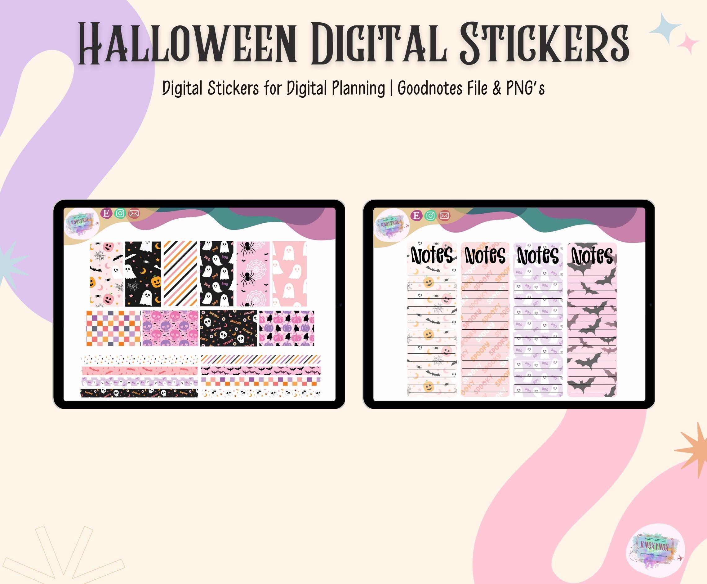 Pastel Halloween Digital Planner Stickers | Goodnotes Stickers ...