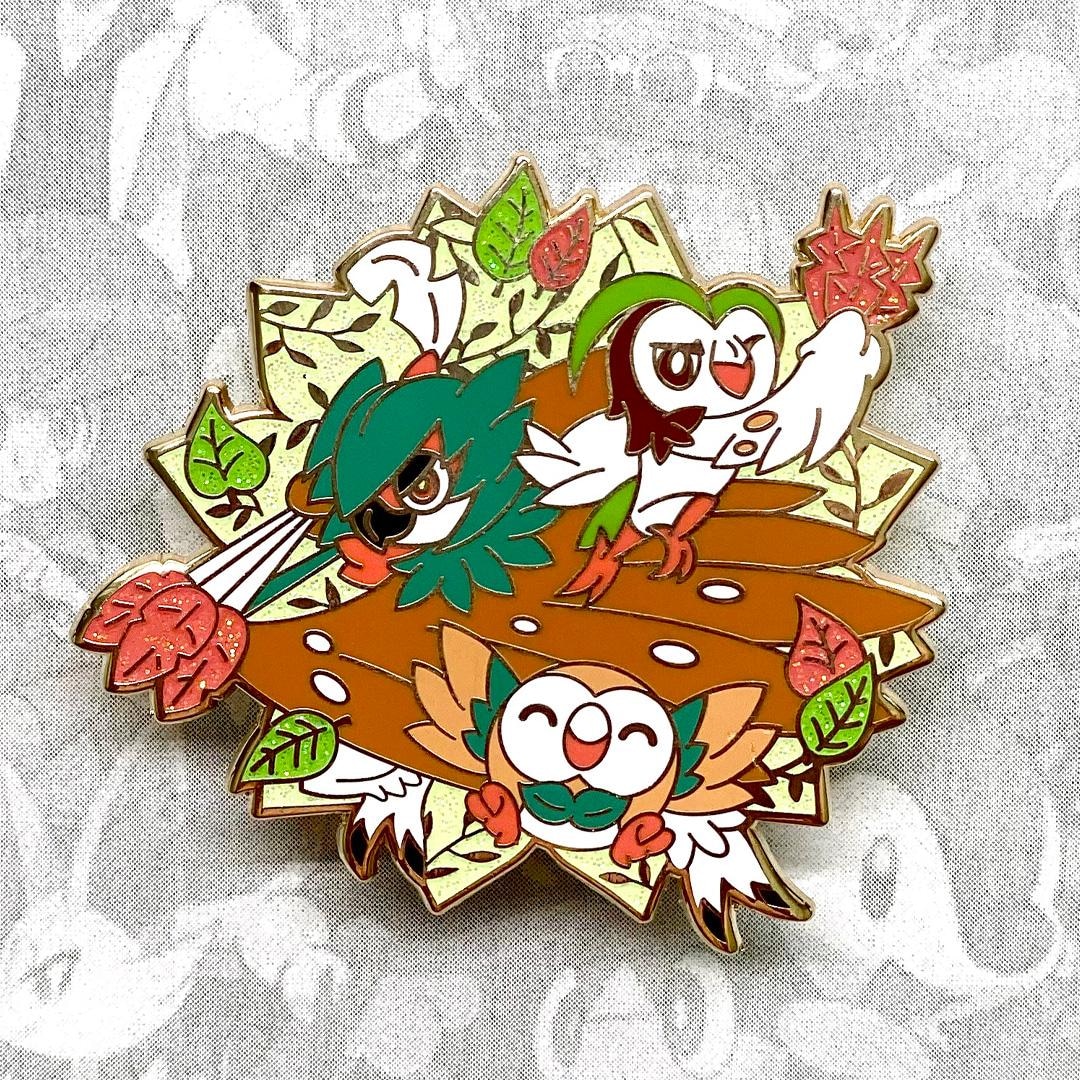Rowlet Dartrix Decidueye Enamel Pin - Etsy