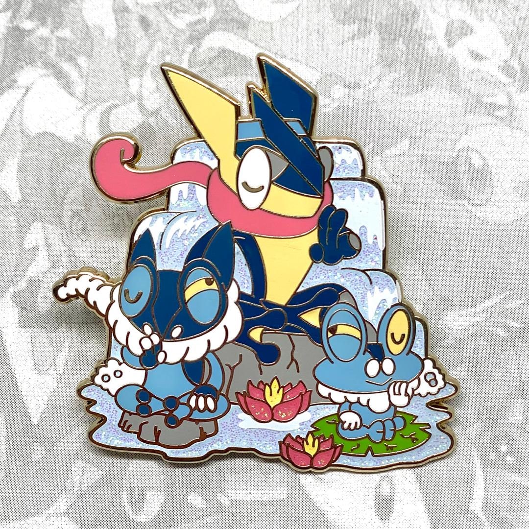 Froakie Frogadier Greninja Enamel Pin - Etsy