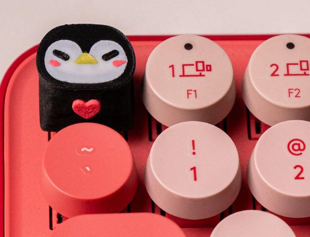 Angry Penguin Keycap Custom Keycap With Fierce Penguin Design for ...