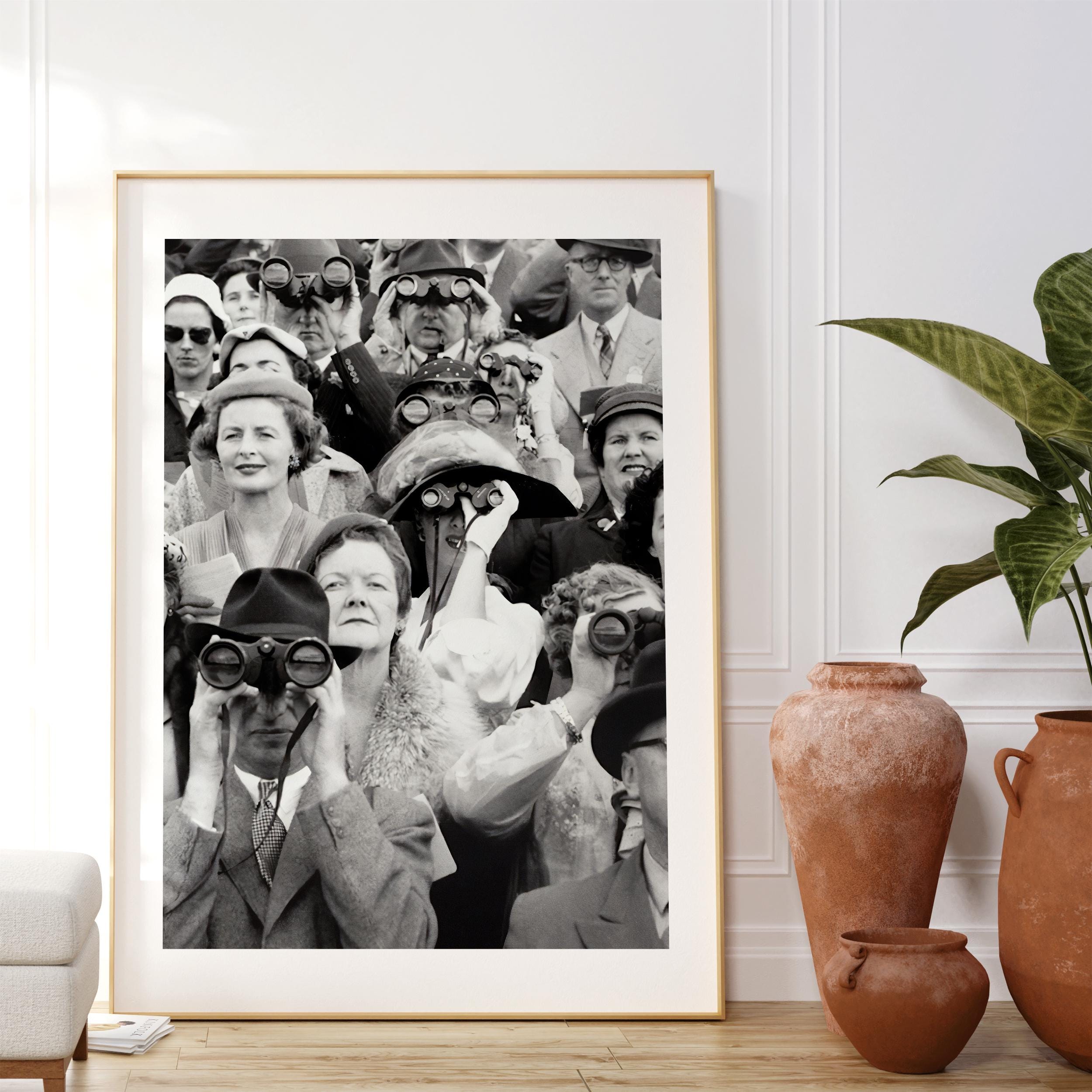 Binocular Tracking Print, Iconic Poster, Black and White Wall Art ...