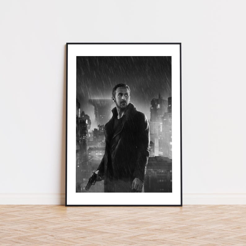 Ryan Gosling Poster, Fan Poster, Black and White Wall Art, Vintage Wall ...