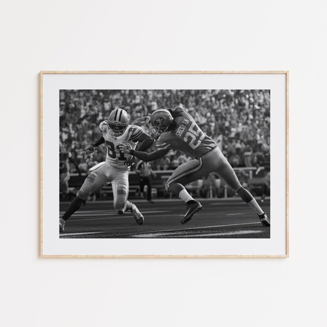 Madden NFL Poster, American Football Print, Black and White Wall Art ...
