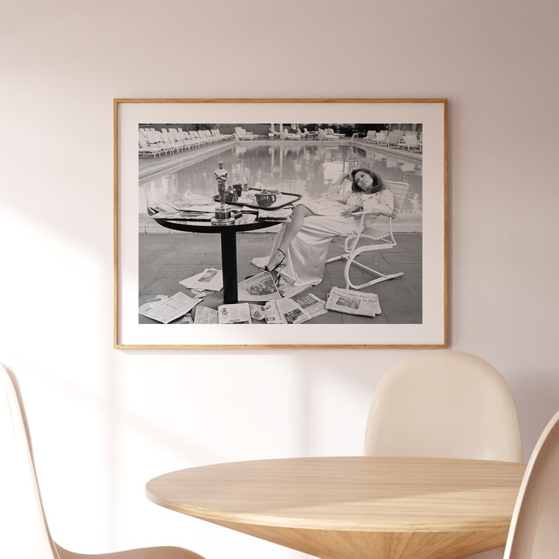 Faye Dunaway Poster, American Actress, Fan Poster, Black and White Wall ...