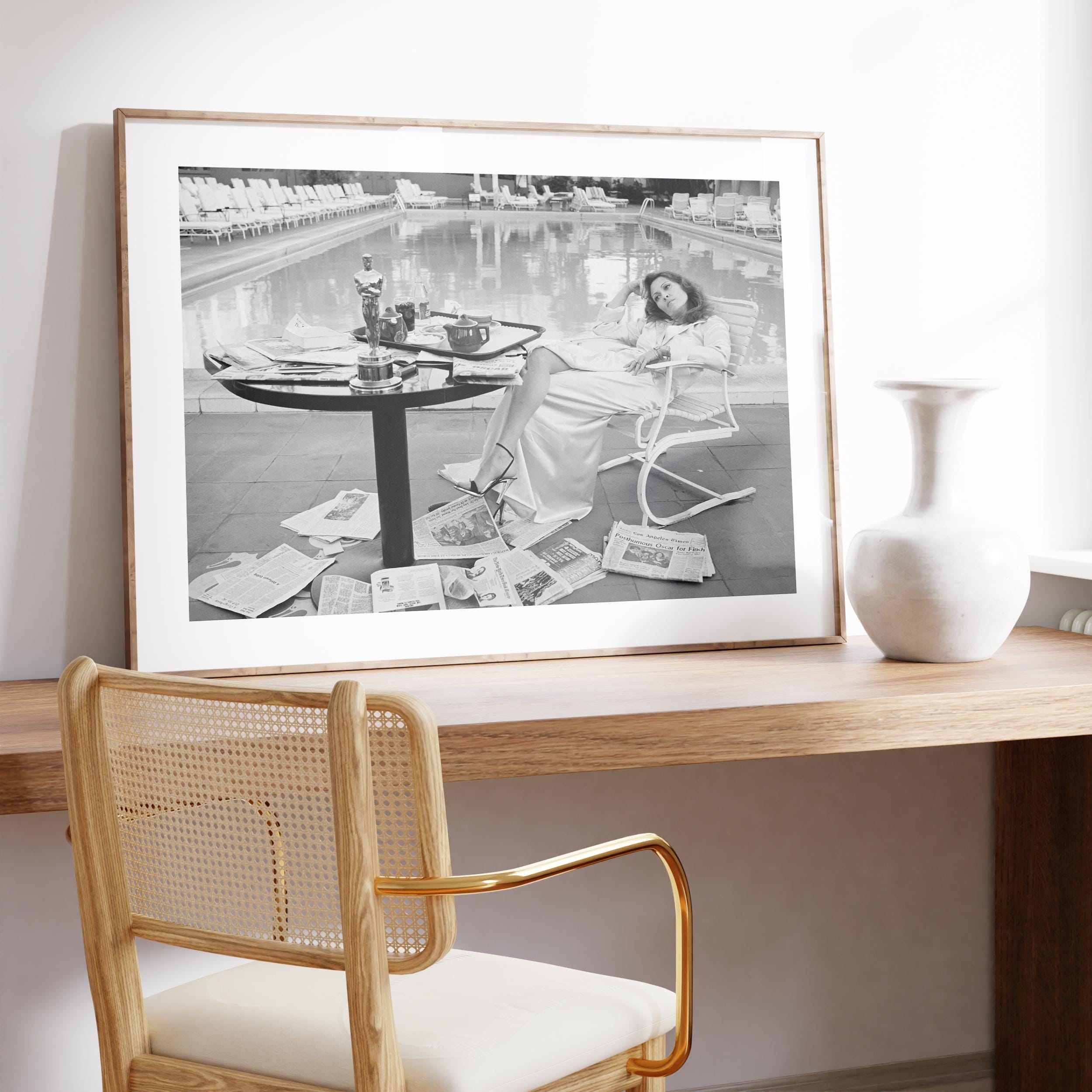 Faye Dunaway Poster, American Actress, Fan Poster, Black and White Wall ...