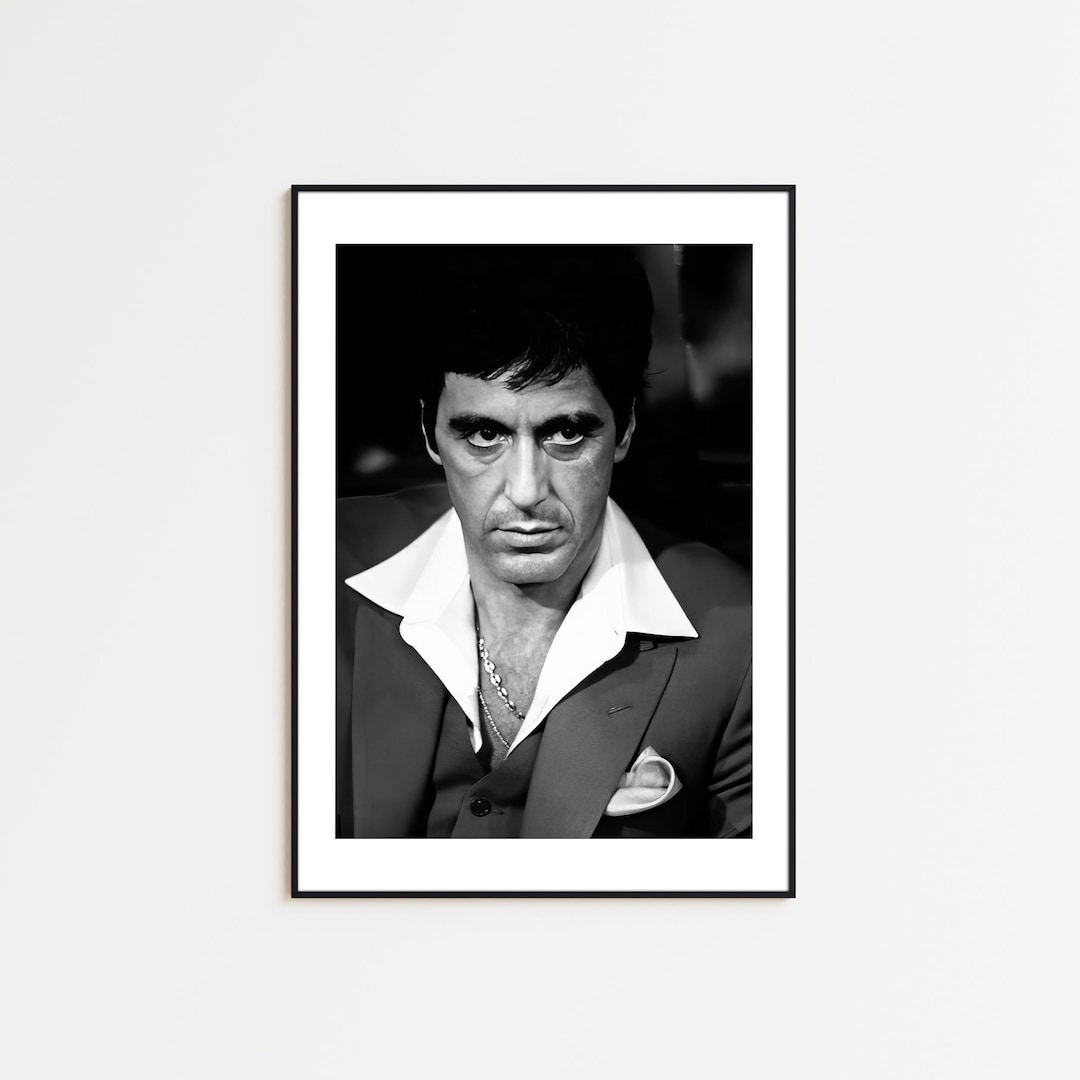 Al Pacino Print, Al Pacino, Alfredo James Pacino, Fan Poster, Black and ...