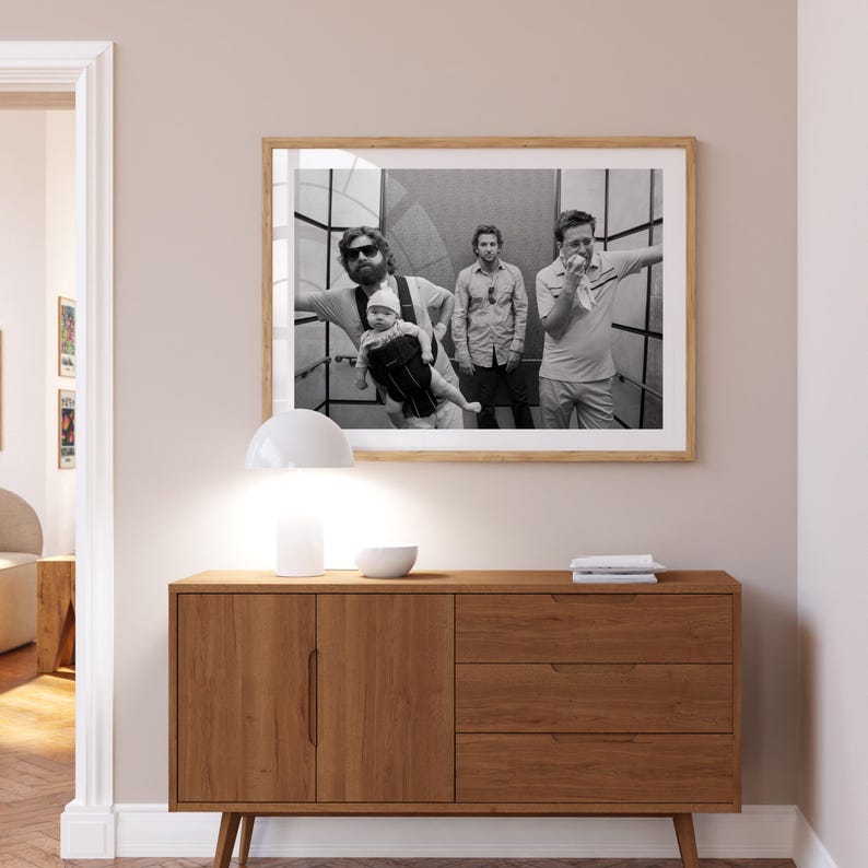 The Hangover Poster, Fan Poster, Black and White Wall Art, Vintage Wall ...