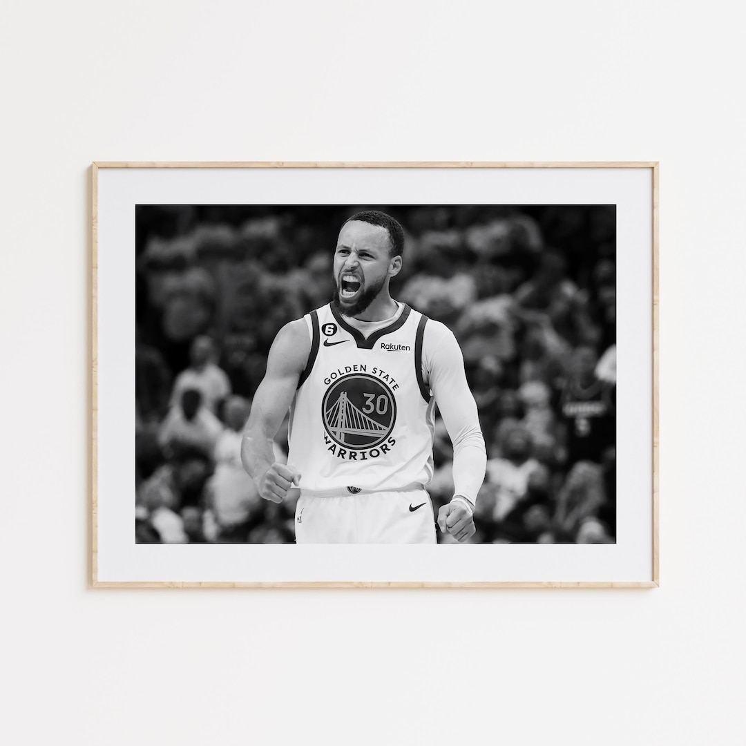 Stephen Curry Poster, Black and White Wall Art,vintage Wall Art ...