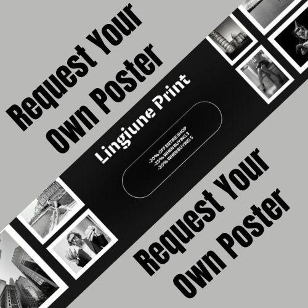 Request Your Own Poster, Gift Idea, Custom Poster Design, Minimalist ...