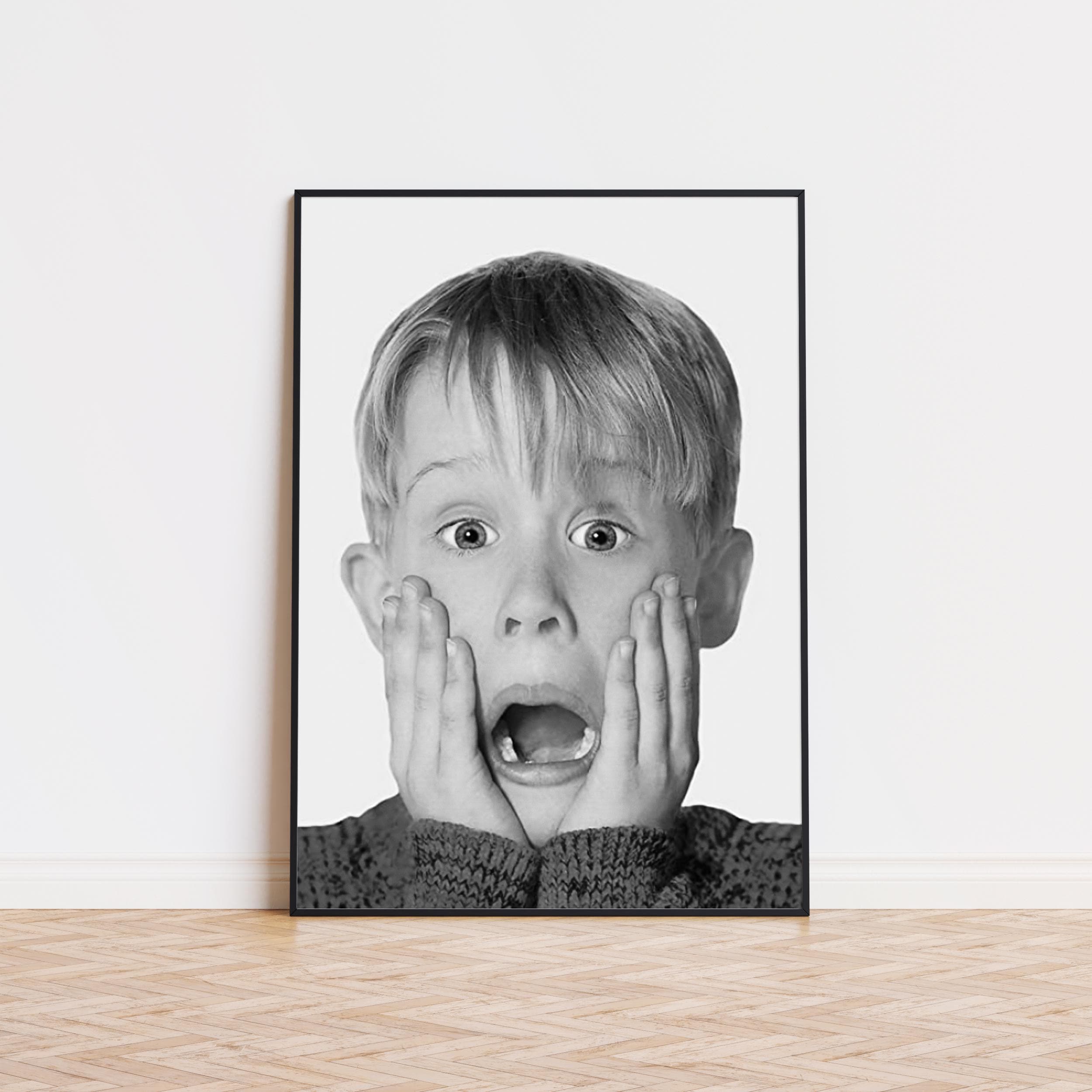 Home Alone Print, Iconic Poster, Black and White Wall Art, Vintage Wall ...
