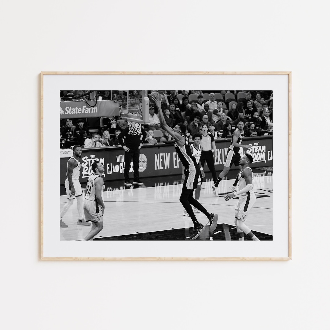 Victor Wembanyama Poster, the Alien, Wemby,black and White Wall Art ...