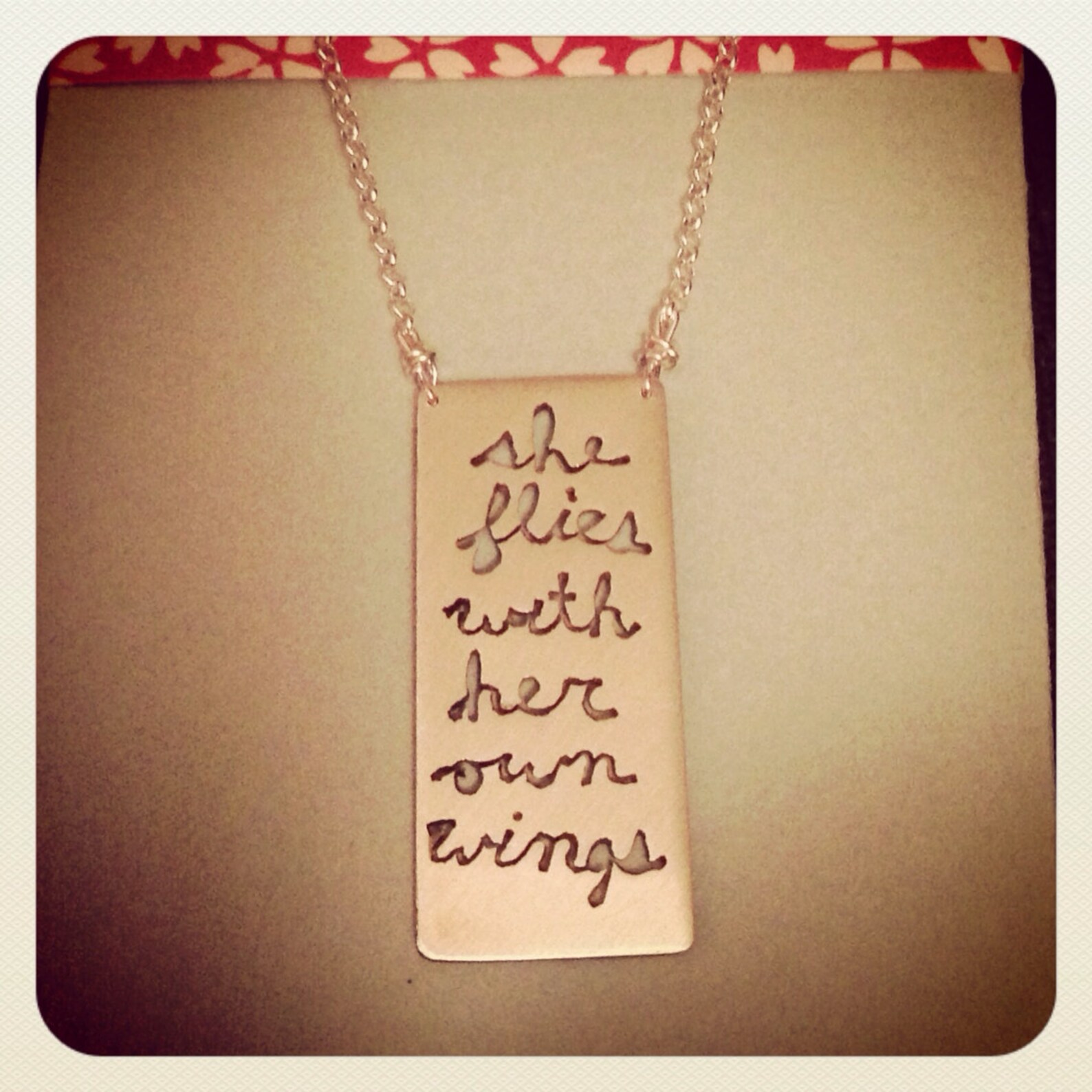 Quote-poem-names Necklacehand Sawed Letters Quote Necklace - Etsy