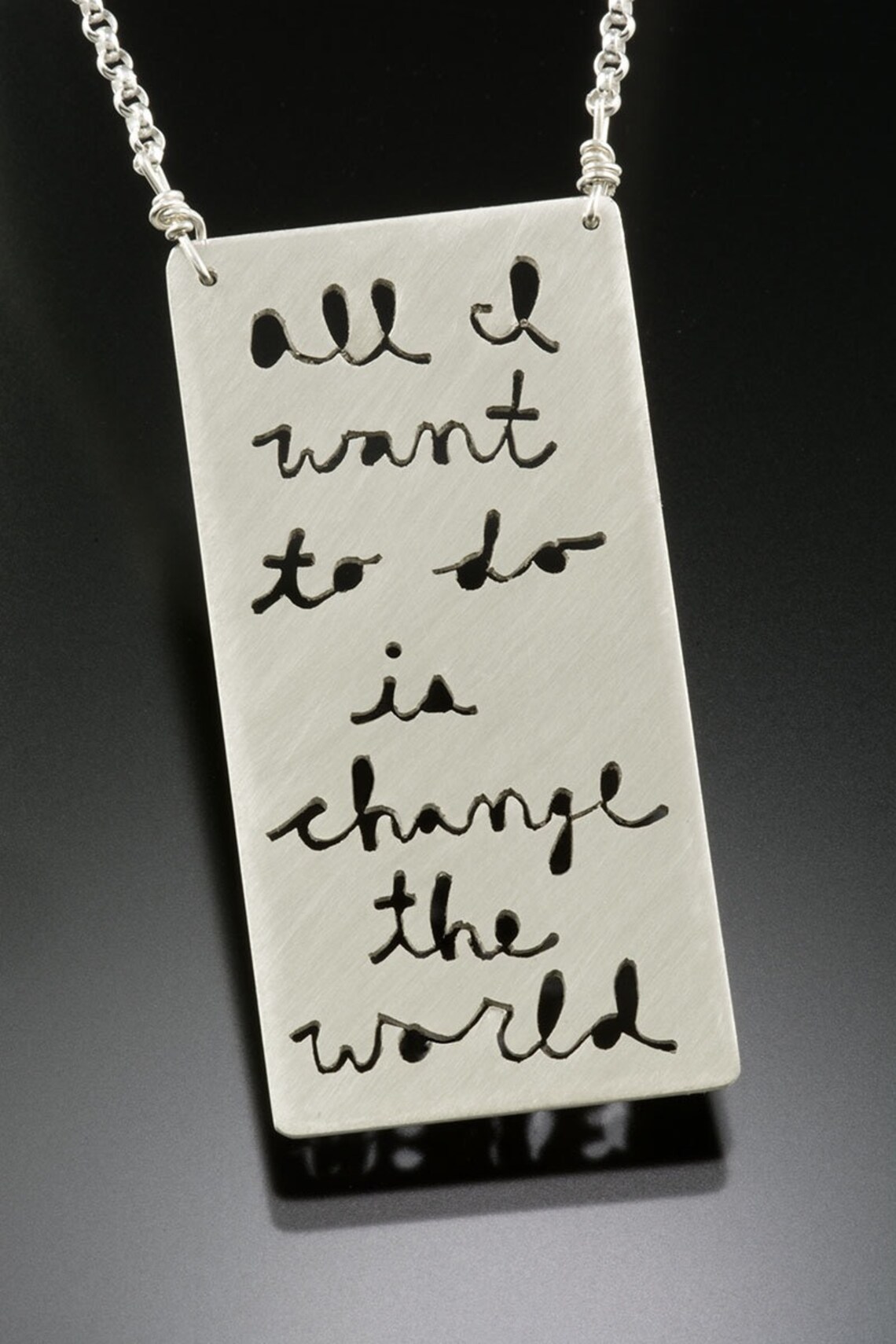 Quote-poem-names Necklacehand Sawed Letters Quote Necklace - Etsy