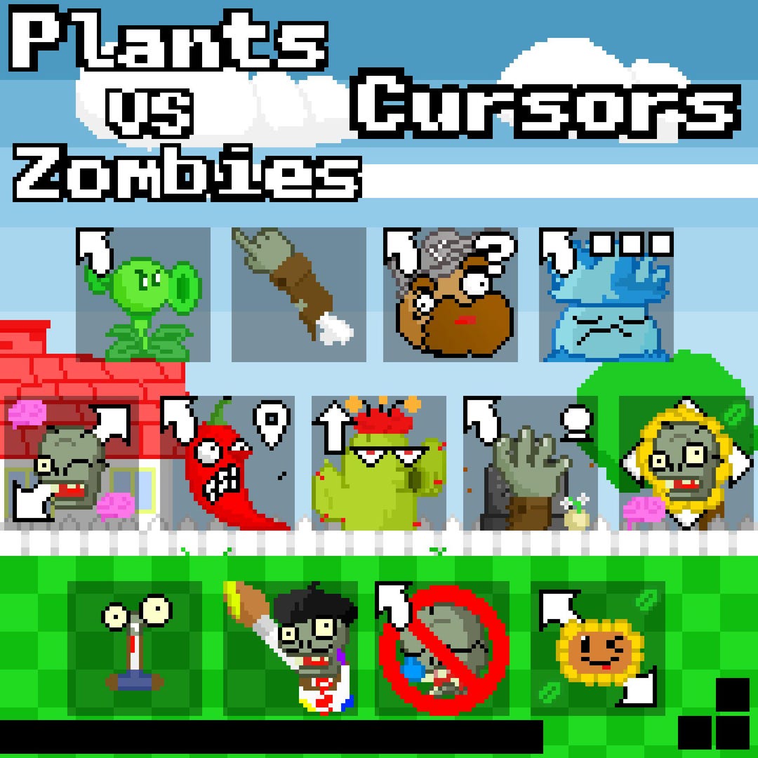 17 Animated Plants, Vs Zombies Cursor Pack (windows Only) - Custom ...