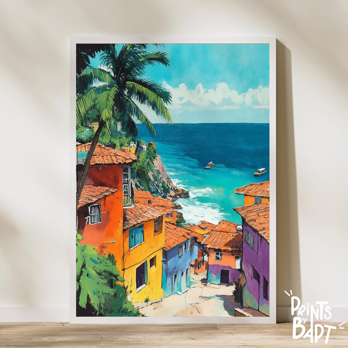 Puerto Rico Art Print, La Perla Poster, Latin America Wall Art, Puerto ...