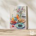 Cozy Sunday Brunch Art Print, Kitchen Decor, Colorful Breakfast ...