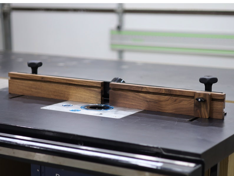 Walnut Rockler Router Fence Panels W/stop Block - Etsy