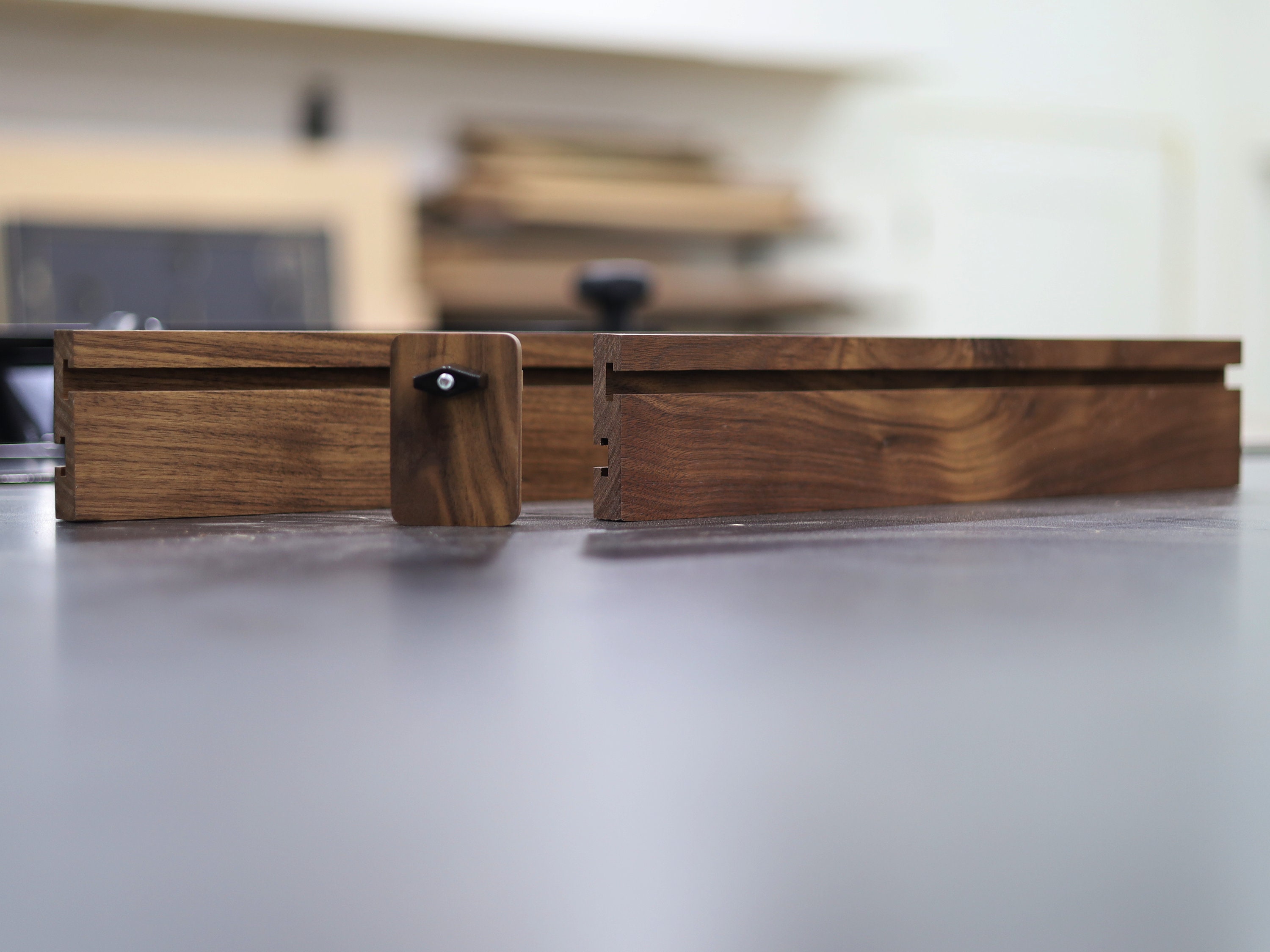 Walnut Rockler Router Fence Panels W/stop Block - Etsy