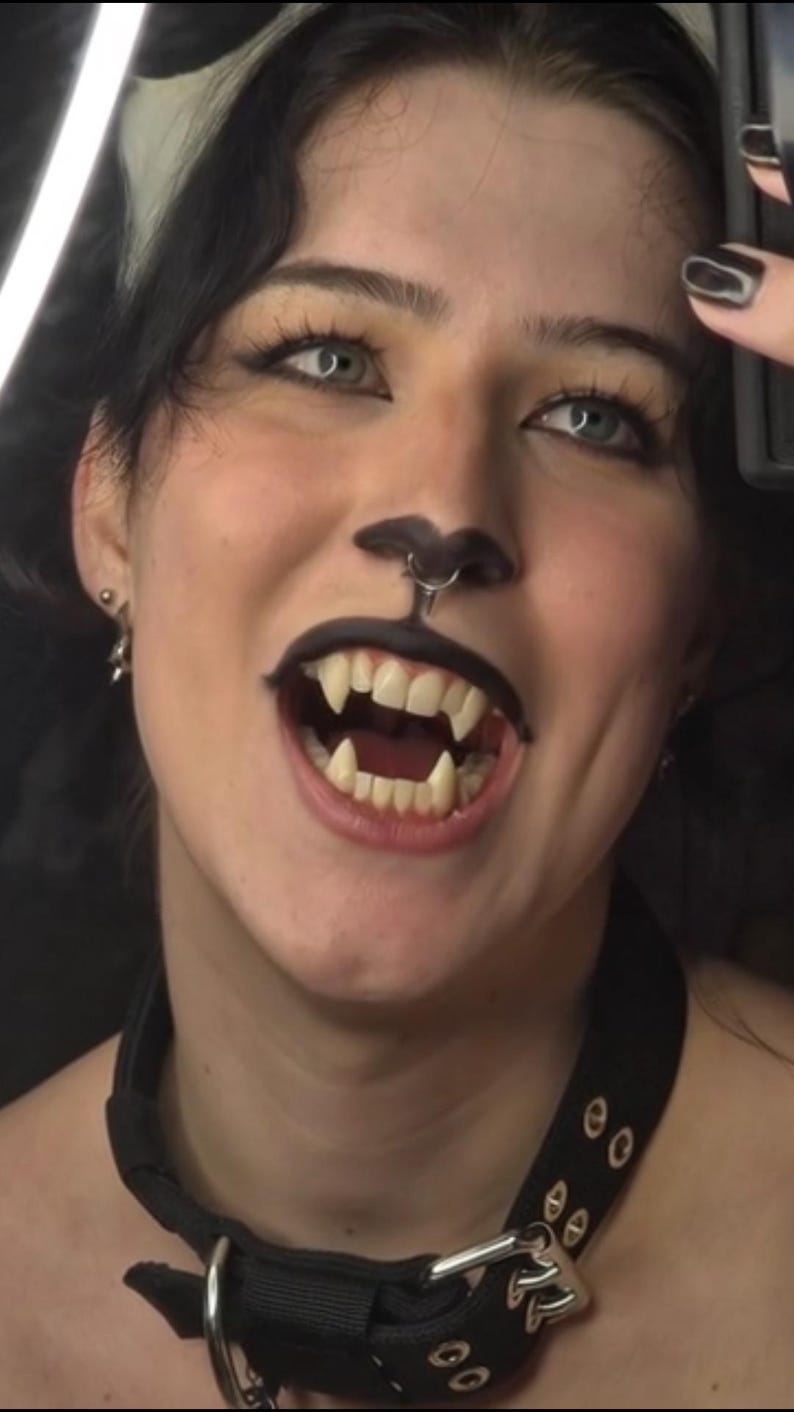 Werewolf Fangs - Custom Fit Teeth for Halloween Furry Cosplay - Etsy