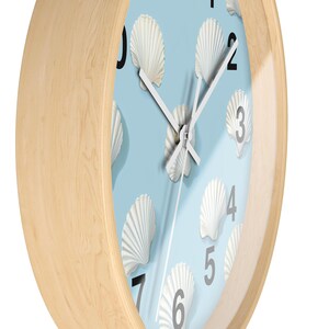 Beach Wall Clock With Numbers, Beach House Coastal Home Decor, Ocean ...