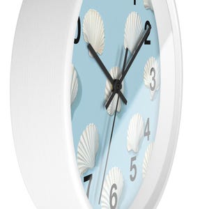 Beach Wall Clock With Numbers, Beach House Coastal Home Decor, Ocean ...