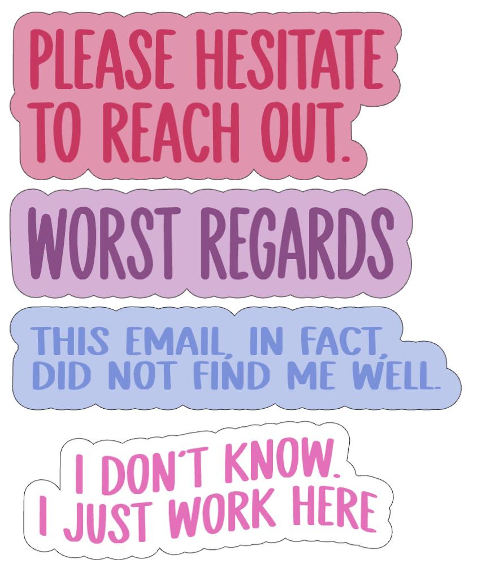 Snarky Sticker Stack - Etsy