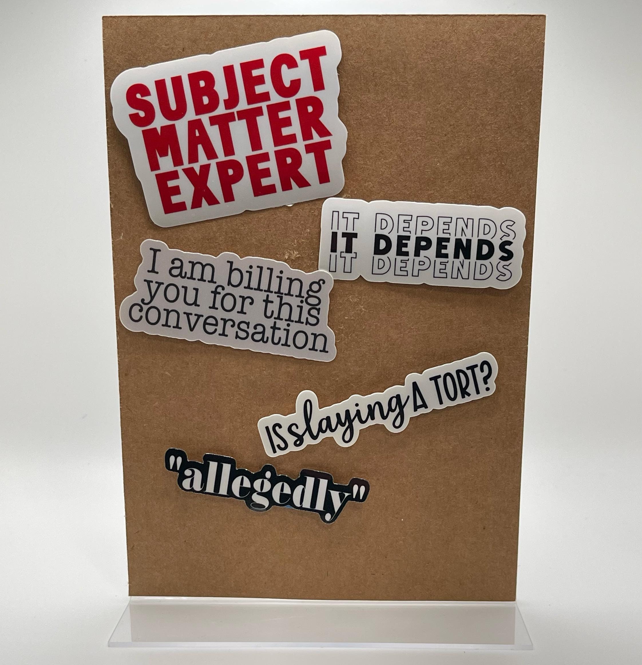 Legal Laughs: Hilarious Stickers for Law Nerds - Etsy