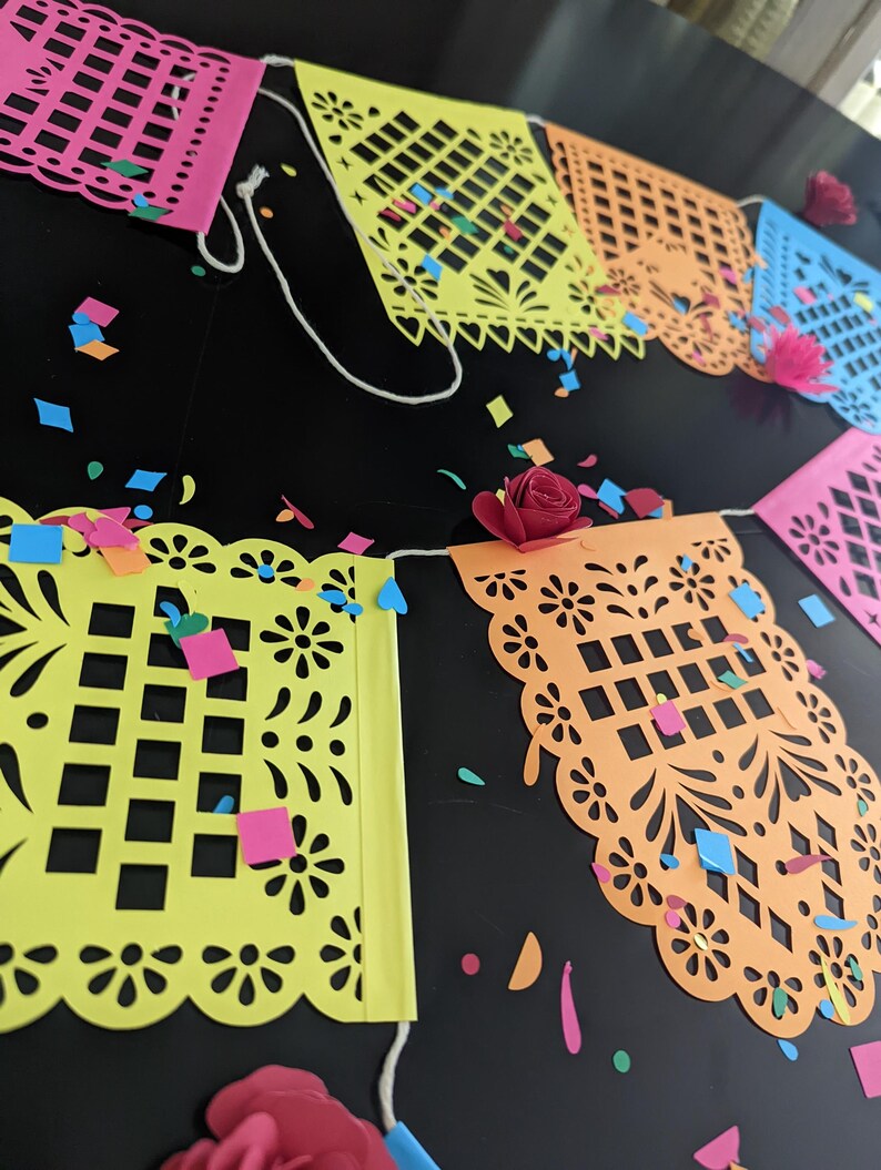 Papel Picado Alphabet SVG – Mexican Fiesta Letters – Cricut Cutting ...
