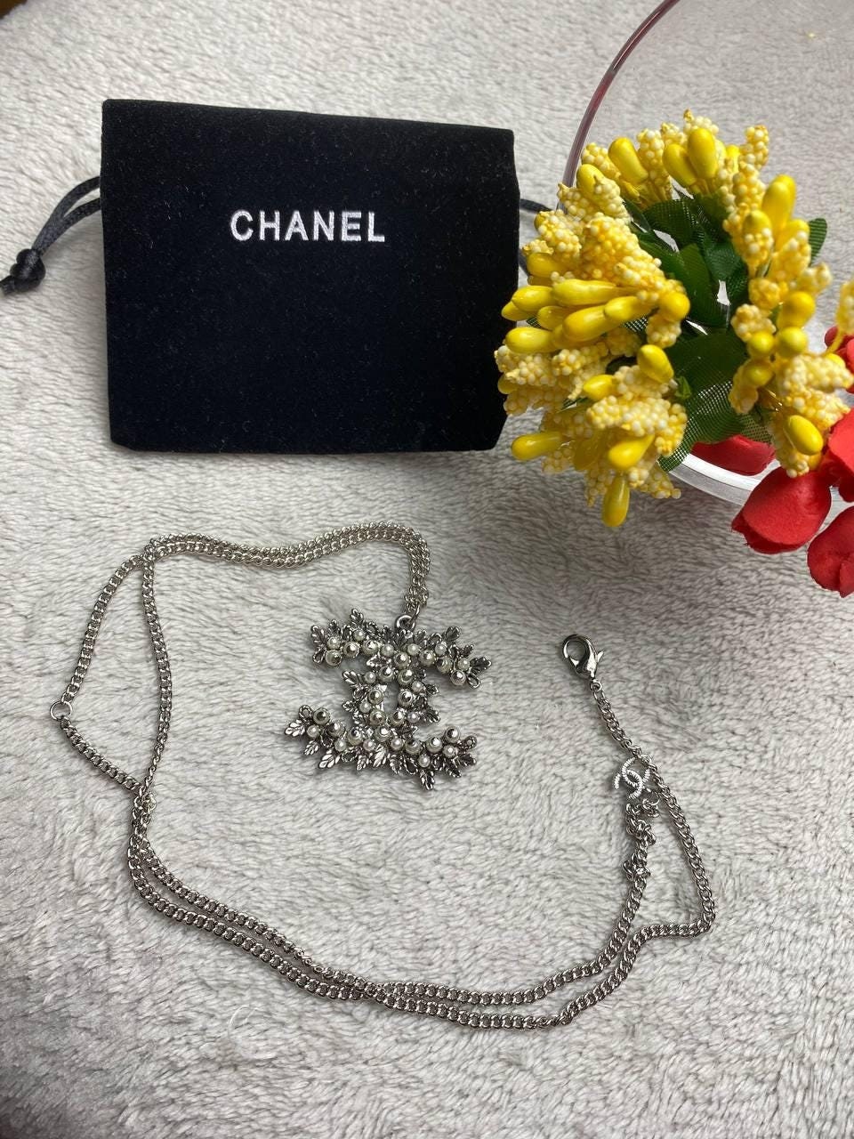 Sterling silver chanel necklace store