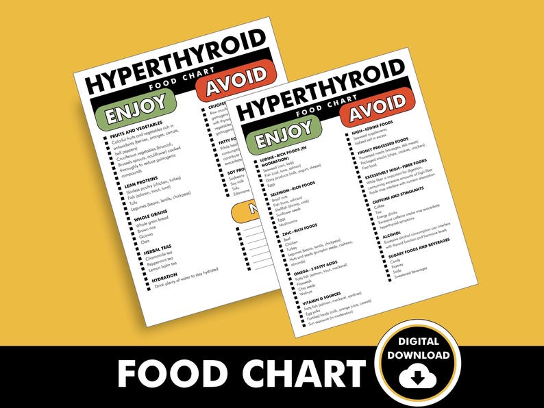 Hyperthyroidism Diet Foods List, Hyperthyroid Food Chart, What to Eat ...
