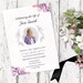 PERSONALIZED FUNERAL CARD, Memorial Service Invite Editable Celebration ...