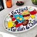 Handmade Custom Art Ceramic Oval Bbq Platter Personalized Gift by ...