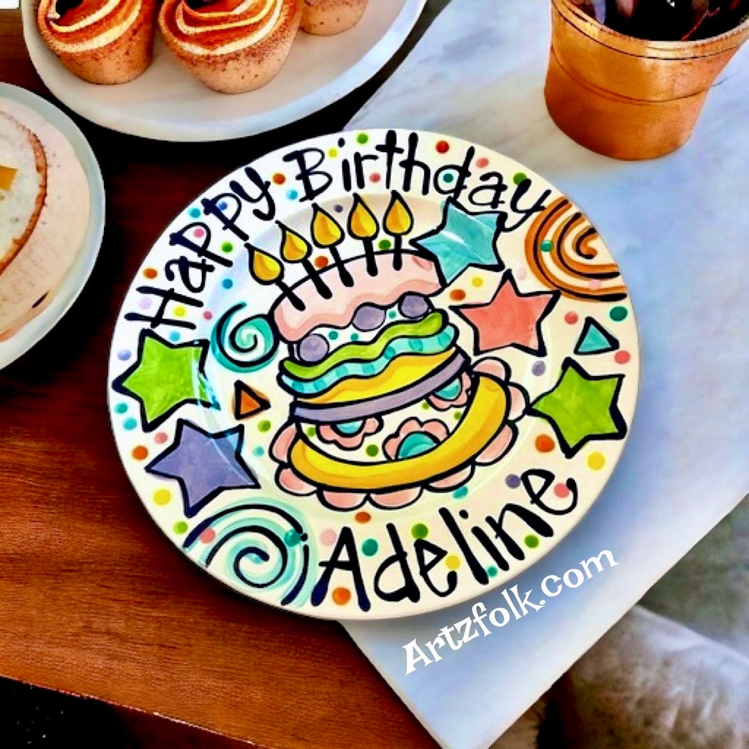 Custom Ceramic Personalized Your Special Day Family Name Cake Plate - Etsy