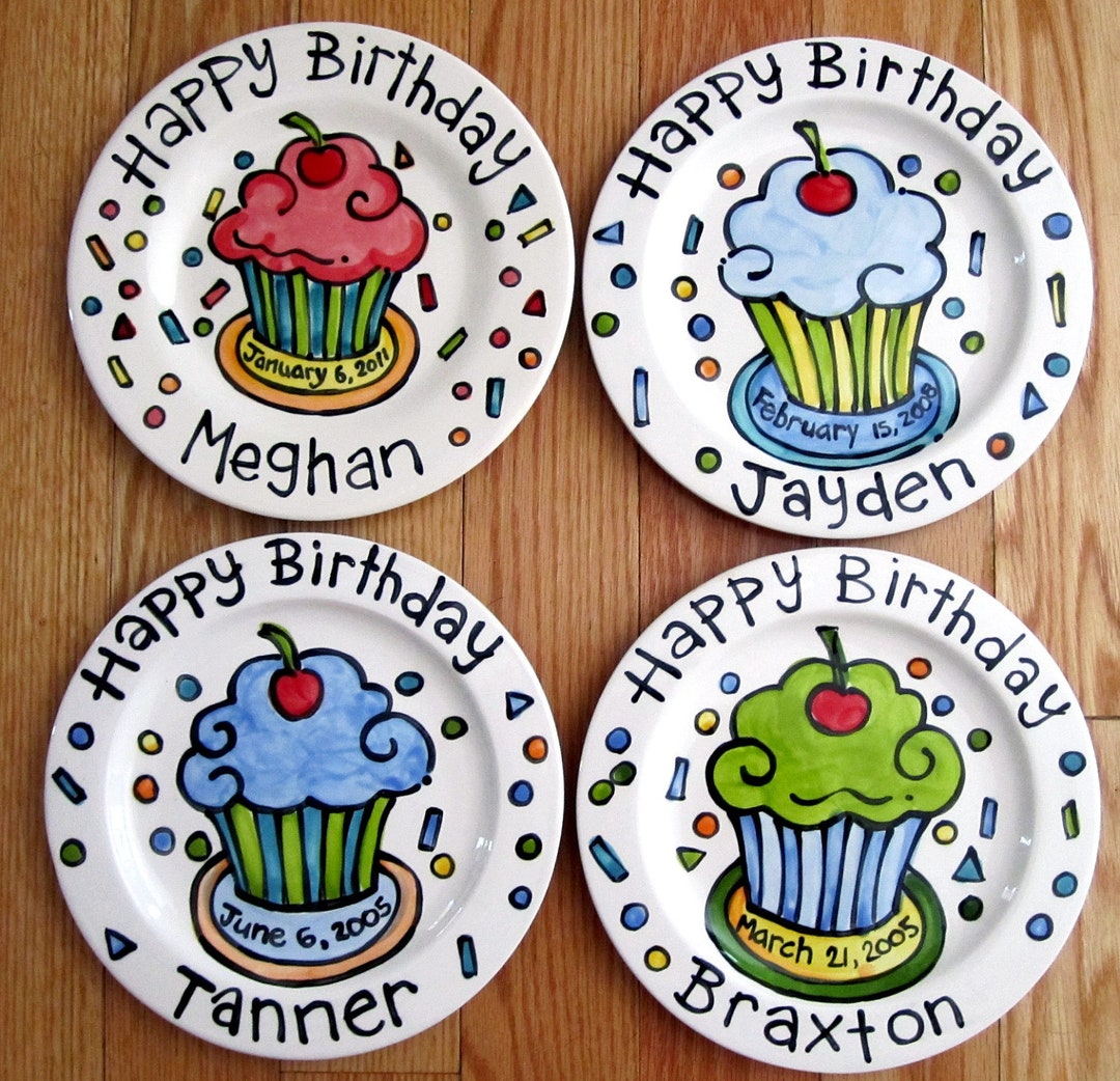 Handmade Artzfolk Custom Happy Birthday Cherry Cupcake Personalized ...
