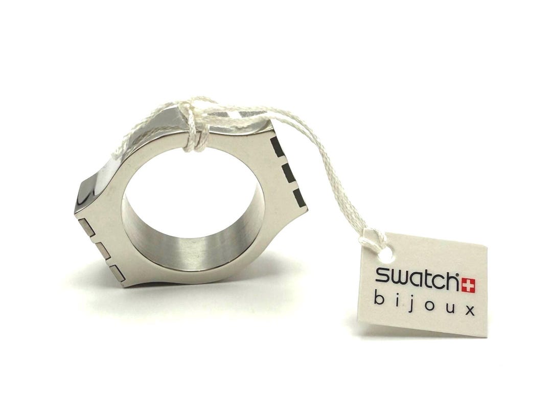 Vintage Swatch Ring, Bijoux Collection. Sz 9.75 - Etsy