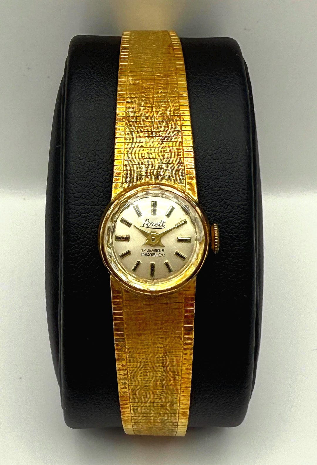 Vintage 18k Gold Watch by Lorett Corletto 17 Jewels (1940's) - Etsy