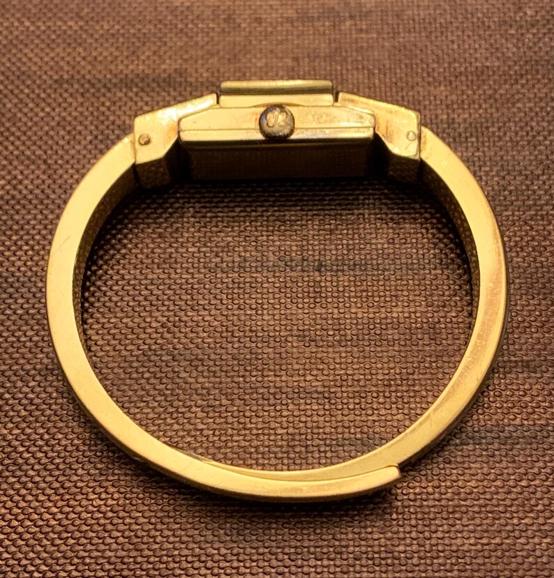 Early 1900 Designer Ernst Borel Incabloc Gold Plates Ladies Cuff ...