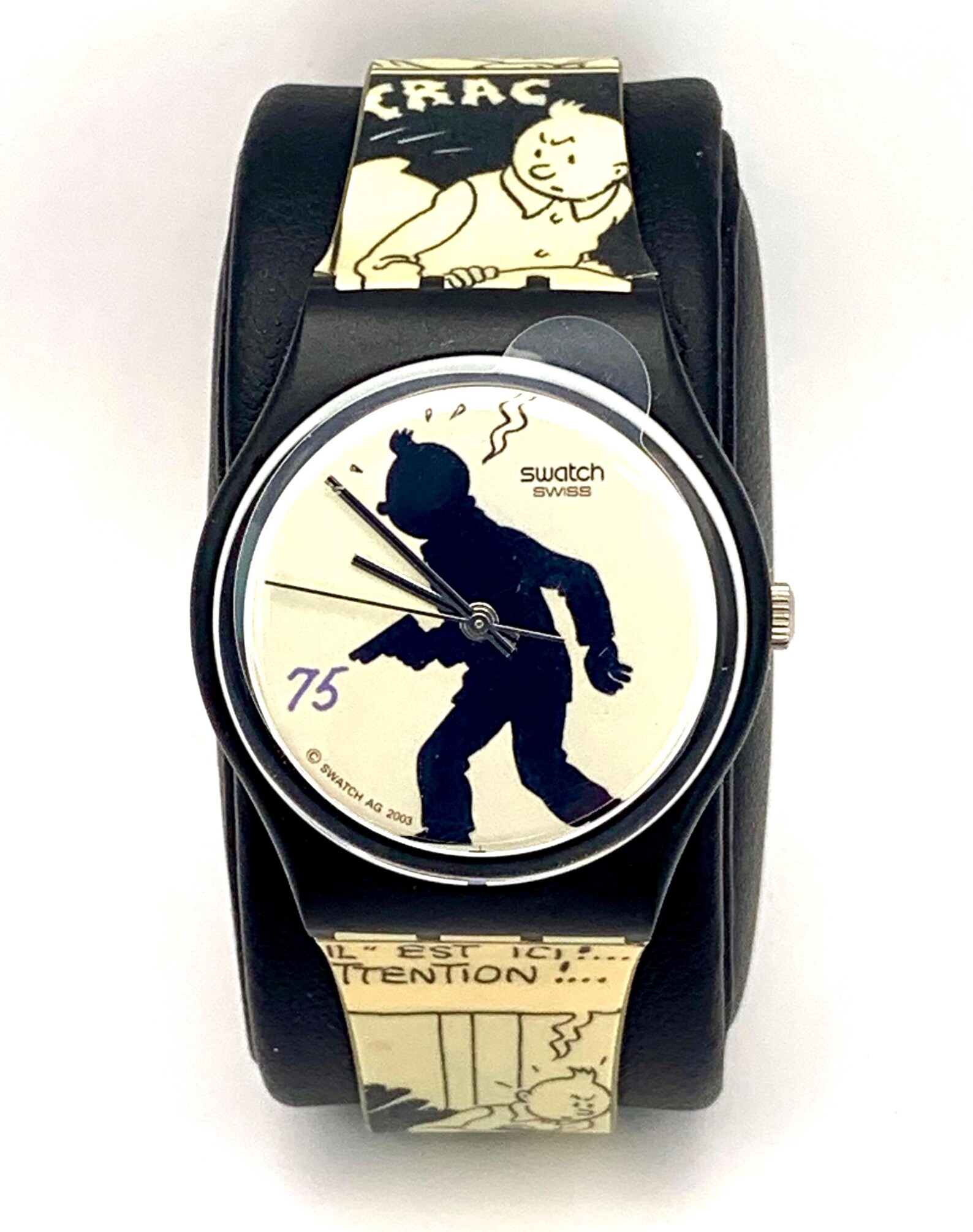 Designer Swatch Watch Limited Edition Happy Birthday Tintin 3867/9999 ...