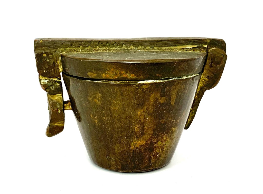 Vintage Mid Century Brass Nested Weights Scale - Etsy